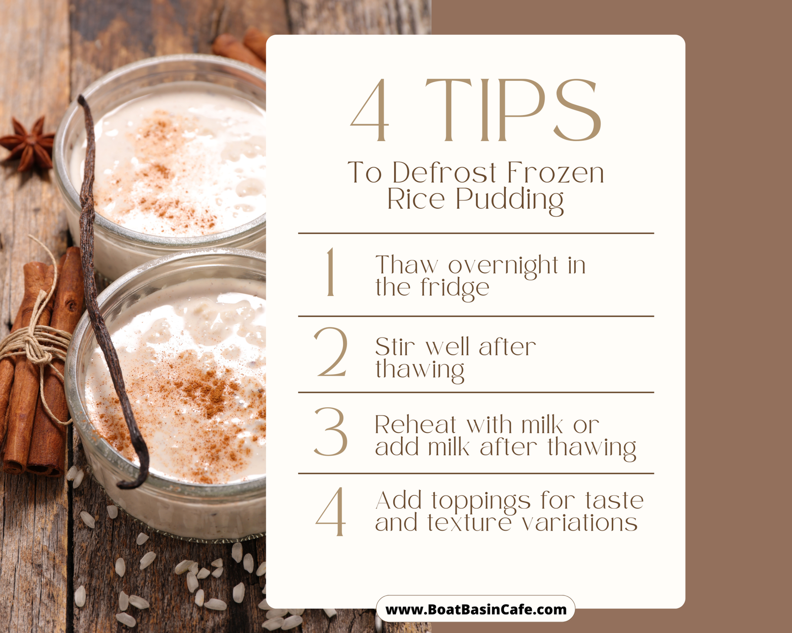 How Long Does Rice Pudding Last In The Fridge? • BoatBasinCafe